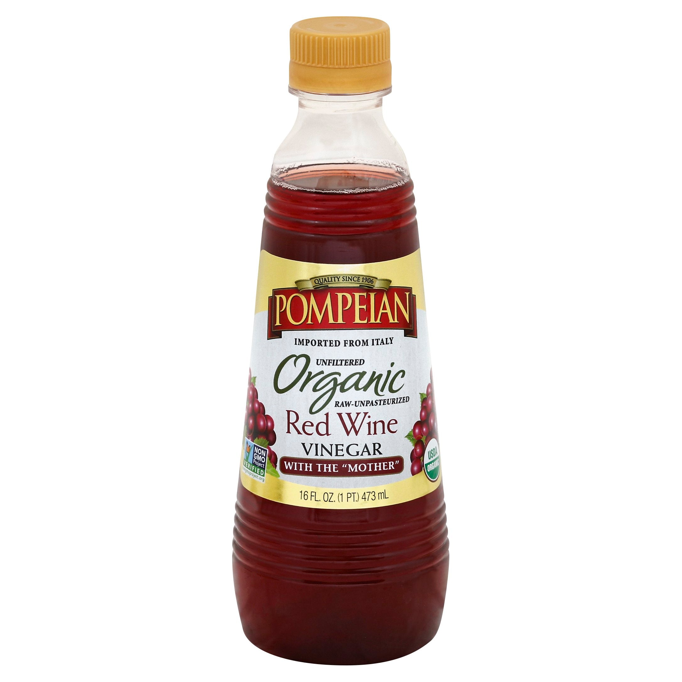 Pompeian Organic Red Wine Vinegar - 16 FZ 6 Pack – StockUpExpress