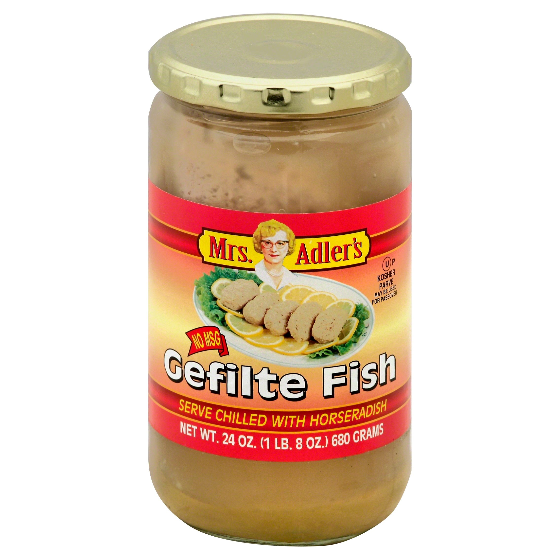 Mrs. Adler's Gefilte Fish With Horseradish - 24 OZ 12 Pack – StockUpExpress