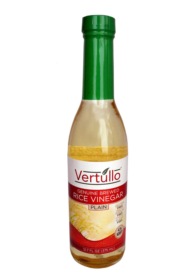 Vertullo Imports Vertullo Plain Rice Vinegar - 12.7 OZ 12 Pack ...