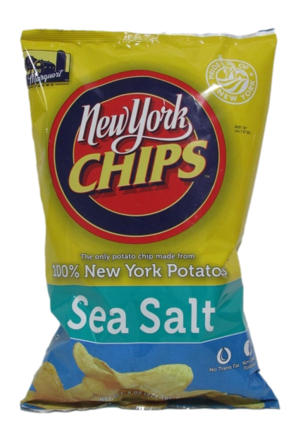New York Chips Original Sea Salt Chips - 8 OZ 12 Pack – StockUpExpress