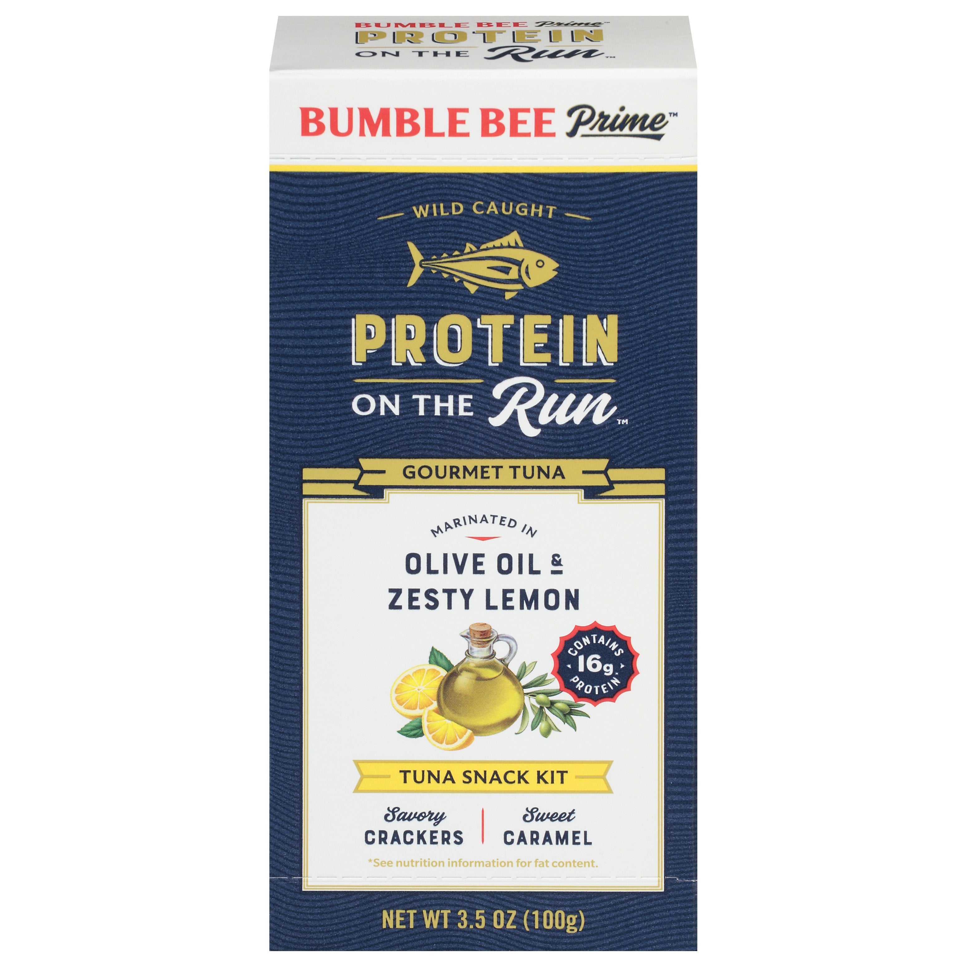 Bumble Bee Olive Oil & Zesty Lemon Tuna Snack Kit 3.5 OZ 12 Pack ...