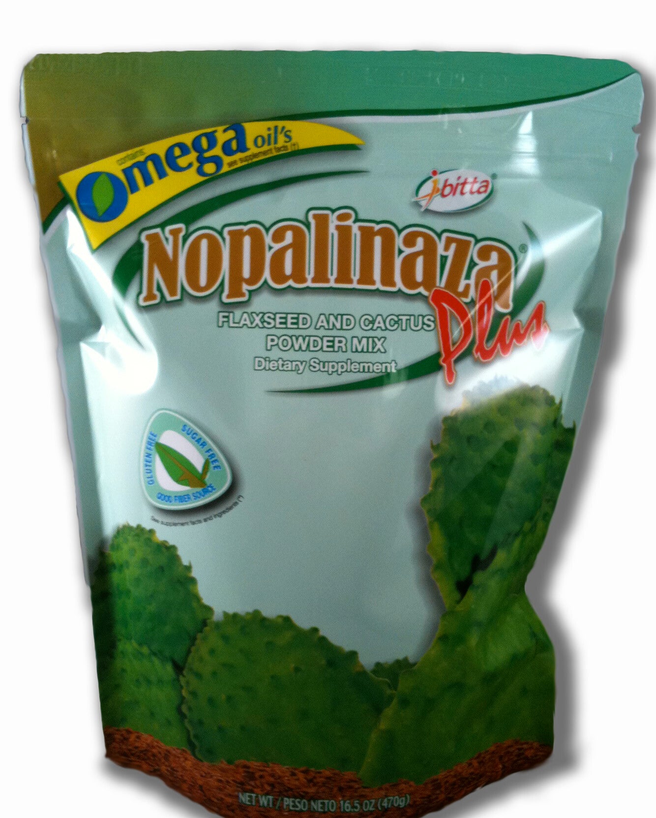 Ibitta Enterprises Nopalinaza Flaxseed Supplement - 16.5 OZ 20 Pack ...