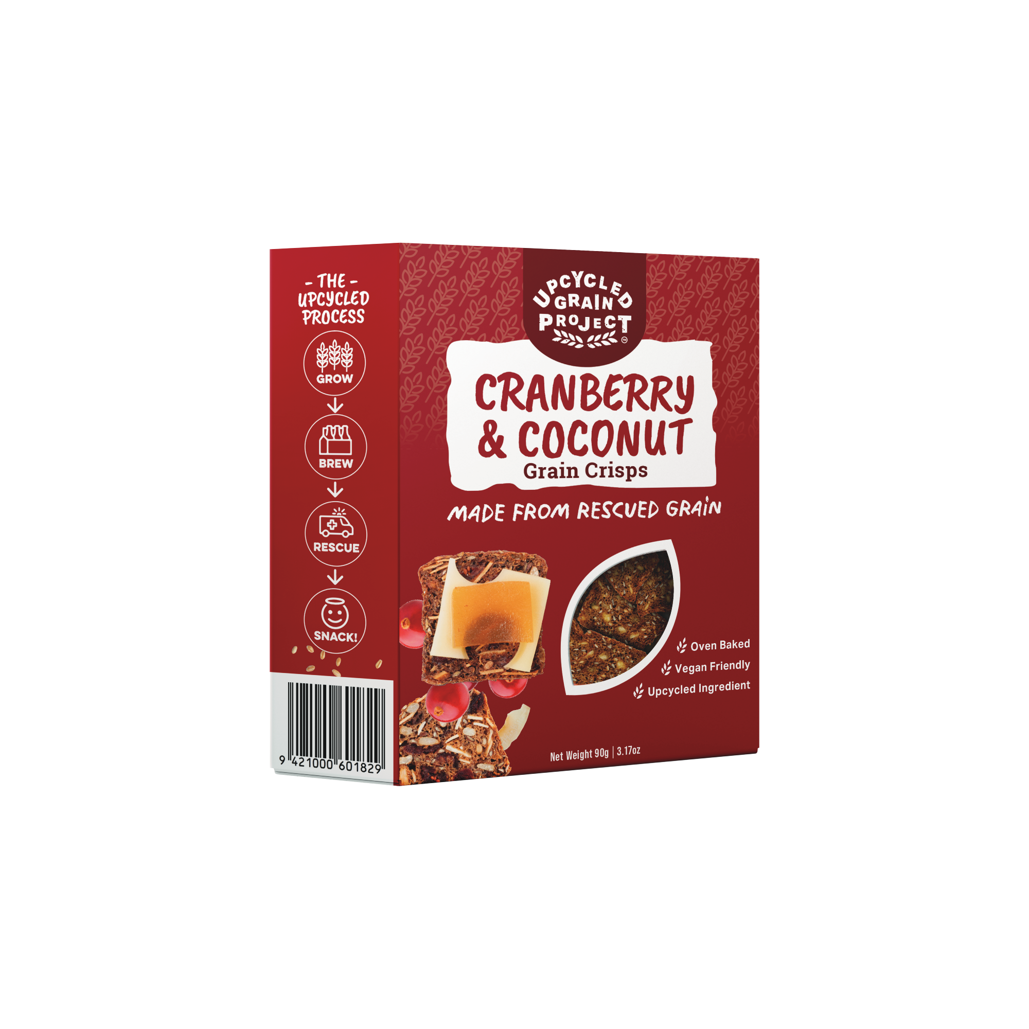Upcycled Grain Project Cranberry & Coconut UGP Crisps - 3.17 OZ 12 Pac ...
